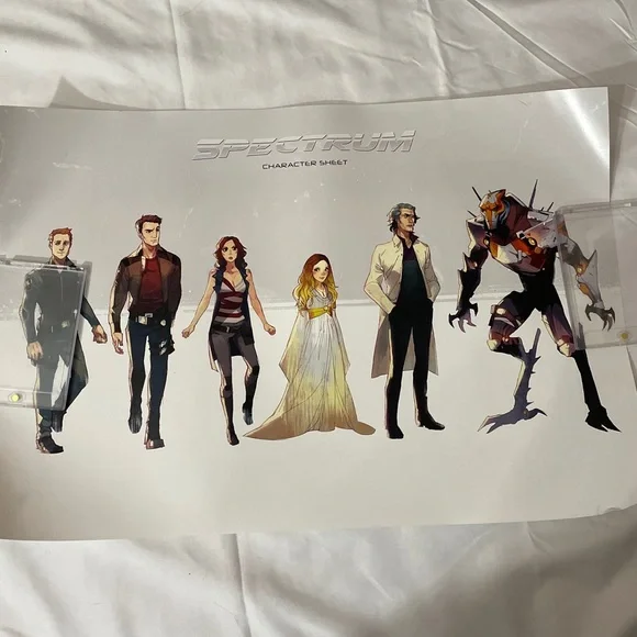 Unbranded | Other | Spectrum Comics Character Sheet 9x13 223 Sdcc Swag ...